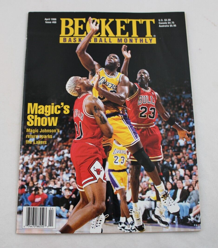 Beckett April 1996 Basketball Monthly Collectible Magazine Magic ...
