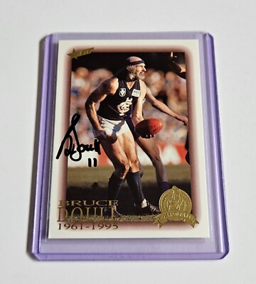 CARLTON BLUES - BRUCE DOULL SIGNED AFL SELECT 1996 HALL OF FAME CARD | eBay