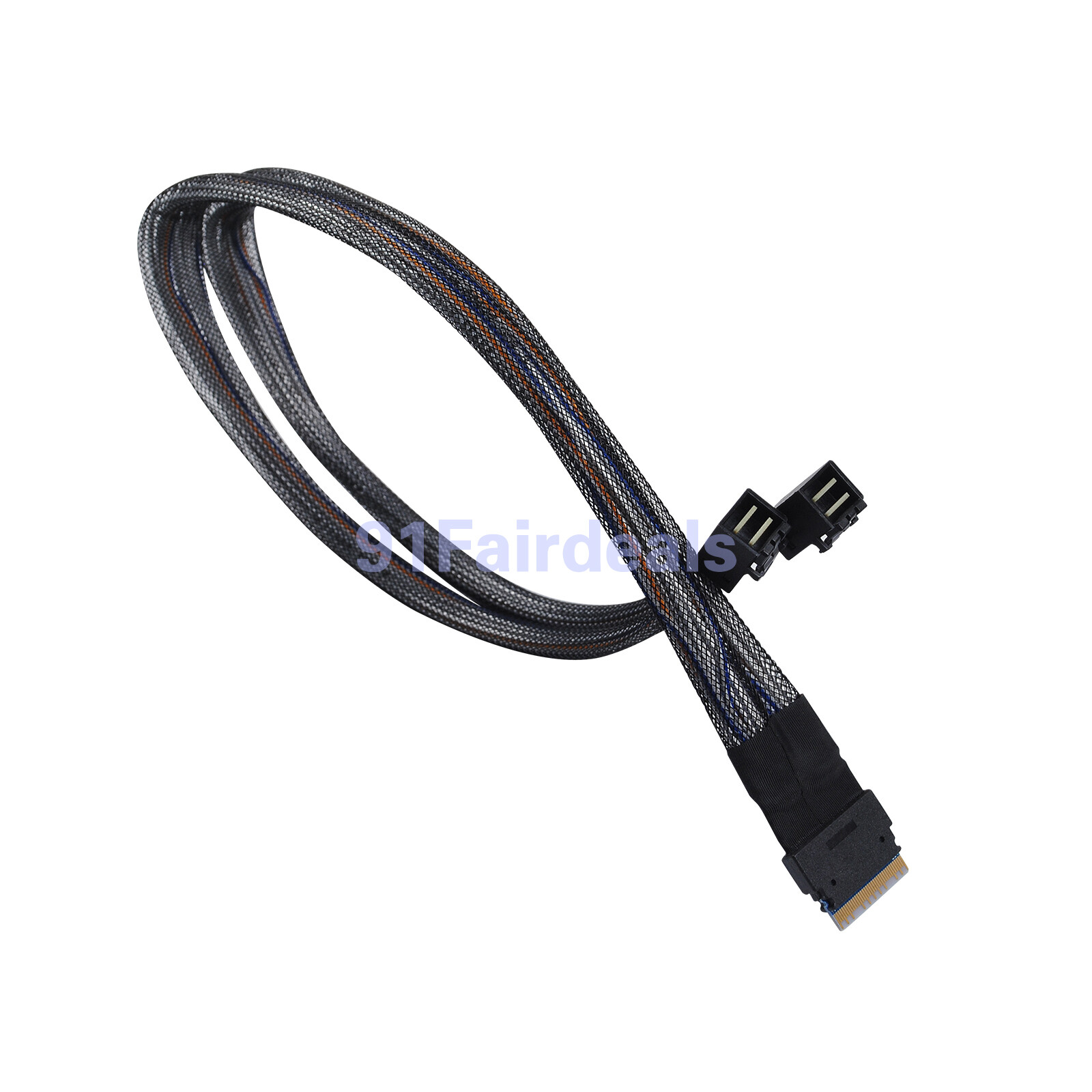 Cablecy Slimline SAS Slim 4.0 SFF-8654 8i 74pin to Dual SFF-8643 Mini ...