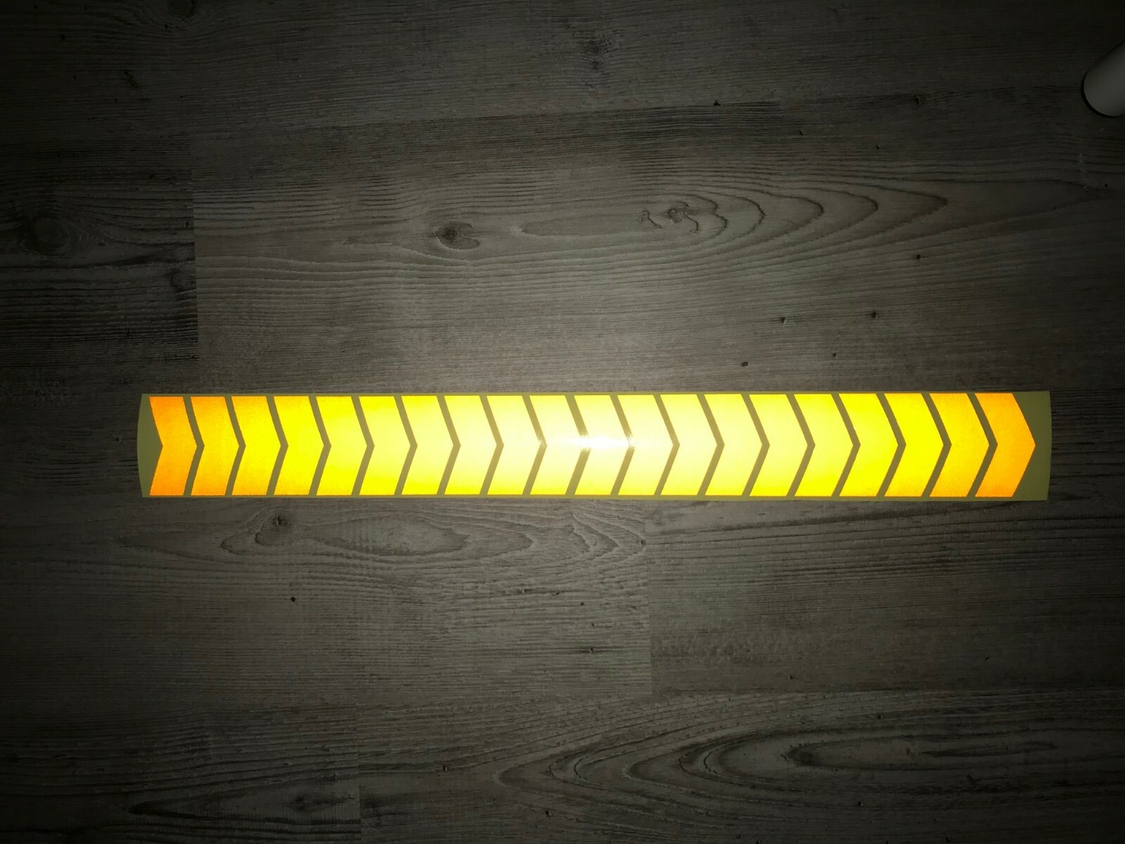 24 INCH 60cm LONG REFLECTIVE CHEVRON STICKERS / DECALS 60mm HIGH orange ...