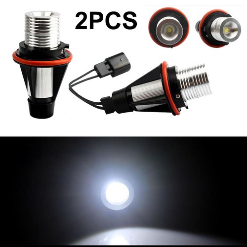 2PCS Amber LED Bulbs For BMW Angel Eyes Halo Ring Light E39 E60 E63 E64 ...