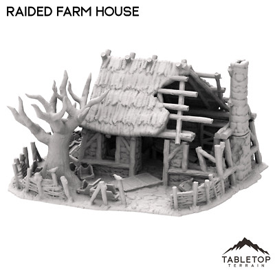 Raided Farm House - Fantasy Tabletop Terrain | eBay