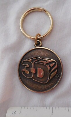Real 3D Keyring Keychain Collectible Metal Bronze | eBay