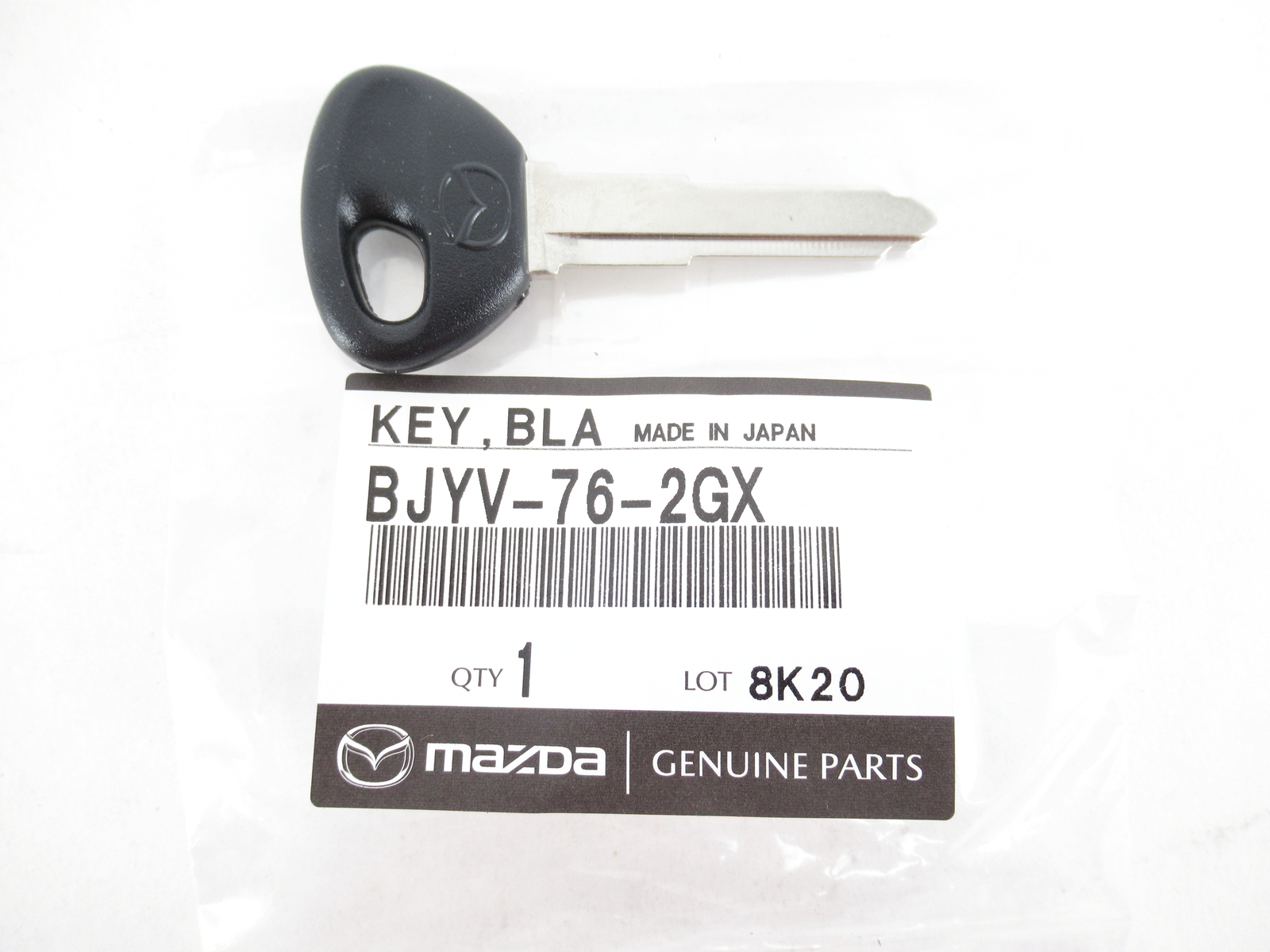 Genuine OEM Mazda BJYV-76-2GX Uncut Ignition Key 01-03 Miata 02-03 MPV ...