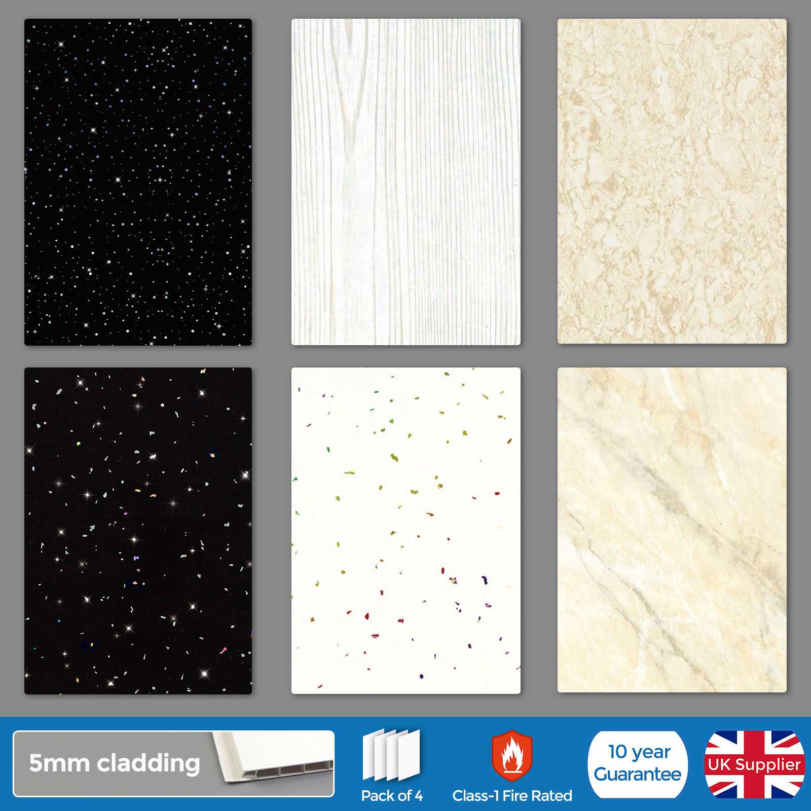 Bathroom PVC Cladding Panels Modern Ceiling Shower Wet Wall Panels ...