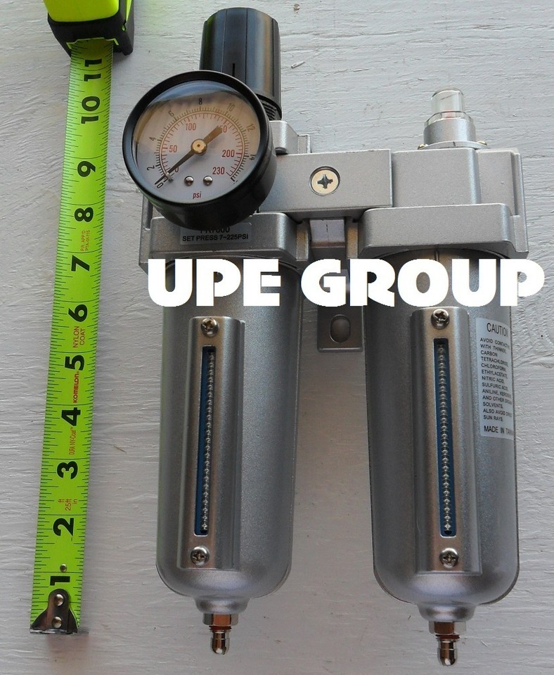 1/2" HEAVY DUTY COMBO PARTICULATE & COALESCING FILTER REGULATOR ...