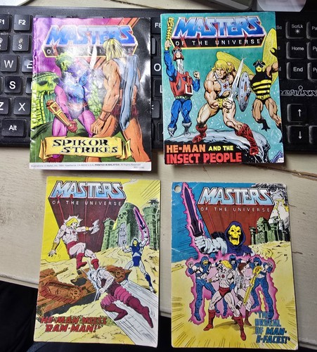 Lot of 7 Vintage 80s Masters of the Universe MOTU He-Man Mini Comics ...