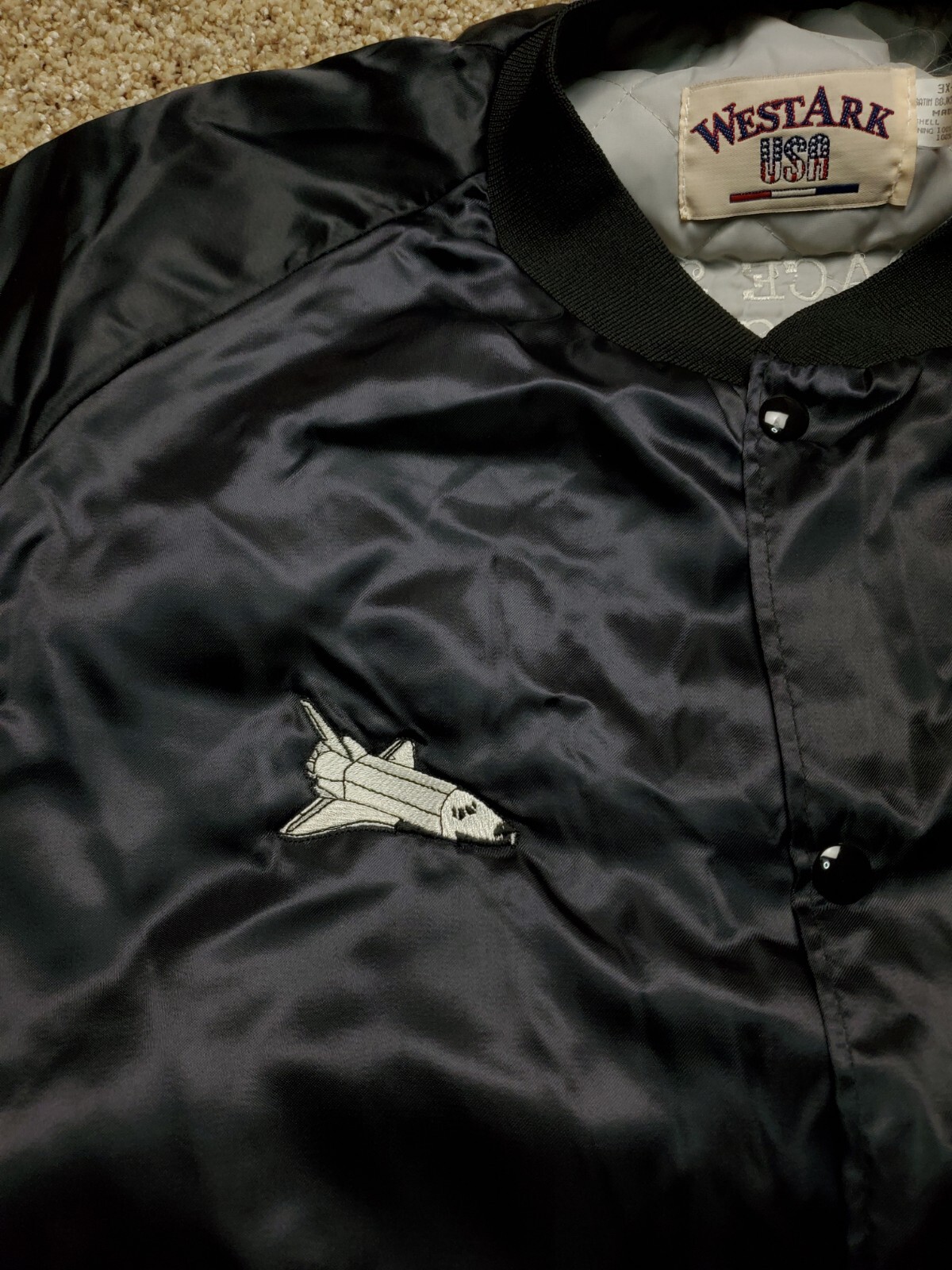 Vintage Space Shuttle Recovery Team Bomber Jacket Siz… - Gem