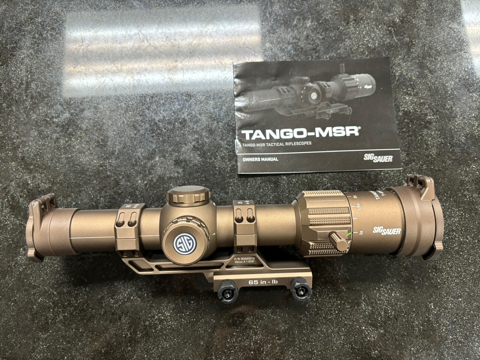 Sig Sauer TANGO-MSR 1-6x24mm Illuminated Red MSR BDC6 Reticle COYOTE ...