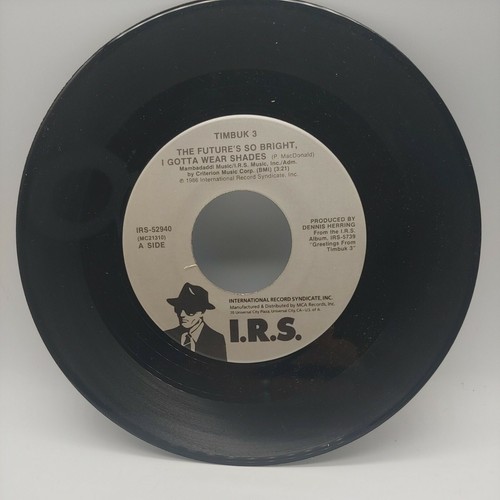 The Futures So Bright I Gotta Wear Shades by Timbuk 3 Vintage Vinyl 45 ...