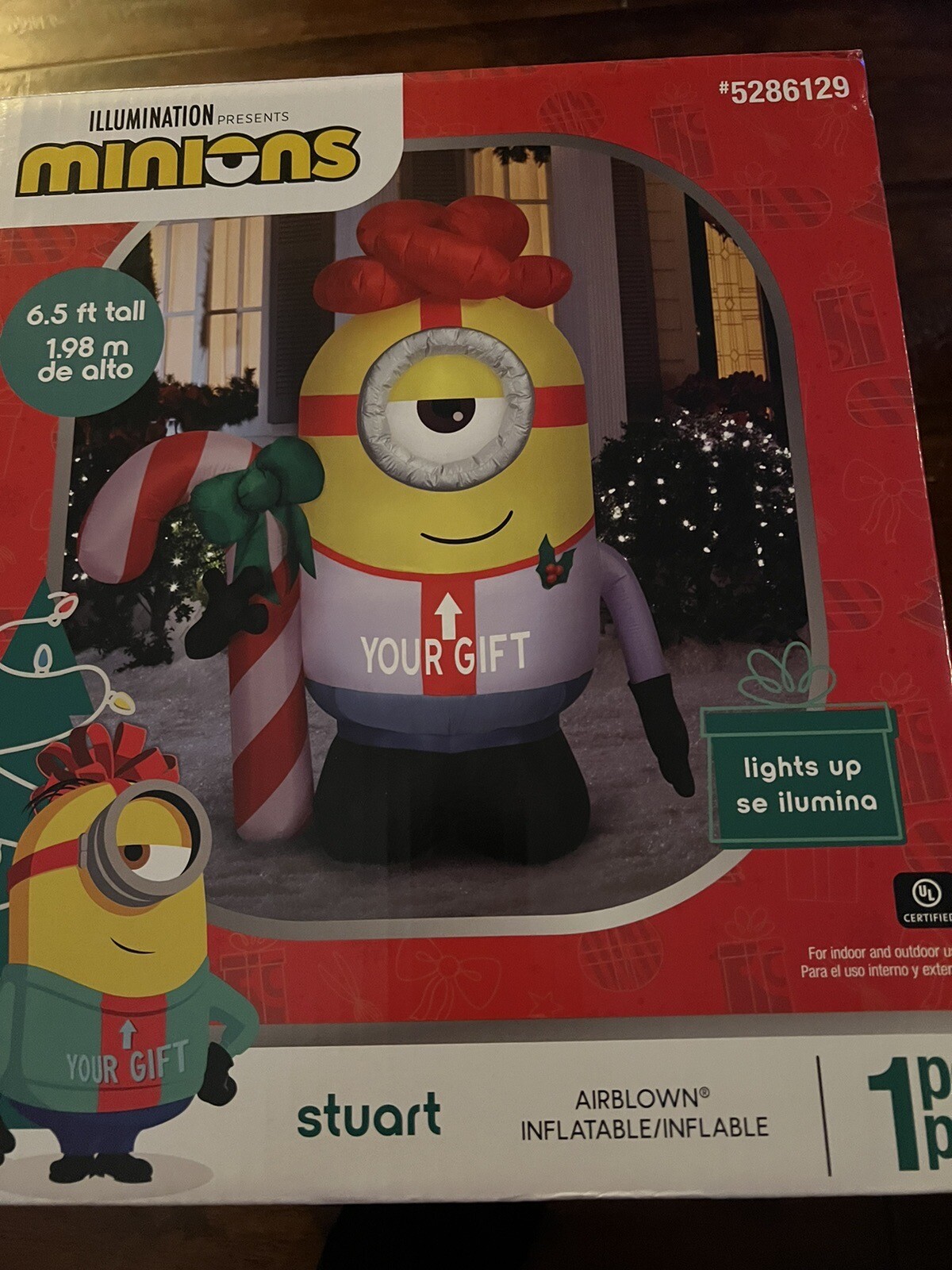 NEW 2023 Gemmy Christmas Minion Airblown Light-up Inflatable~6.5 Ft ...