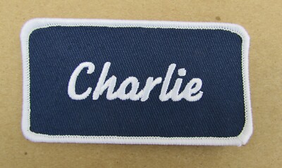 Name Charlie Patch Embroidered uniform patch New | eBay