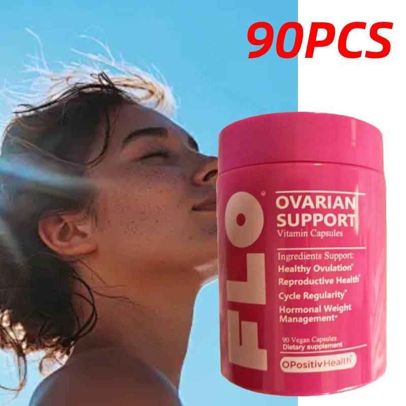 FLO Ovarian Support Vitamin-Vegan Capsules~ Dietary Supplement Hormone ...