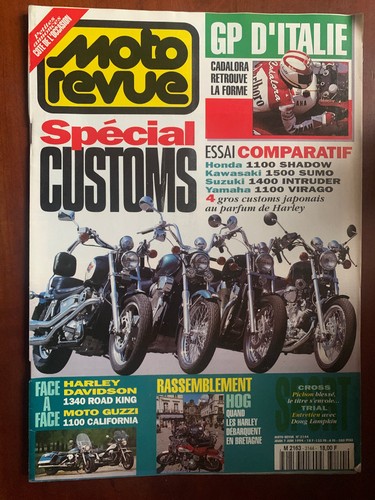 MOTO REVUE du 7/06/1994; Gp d'Italie/ Spécial Customs/ Honda 1100 ...