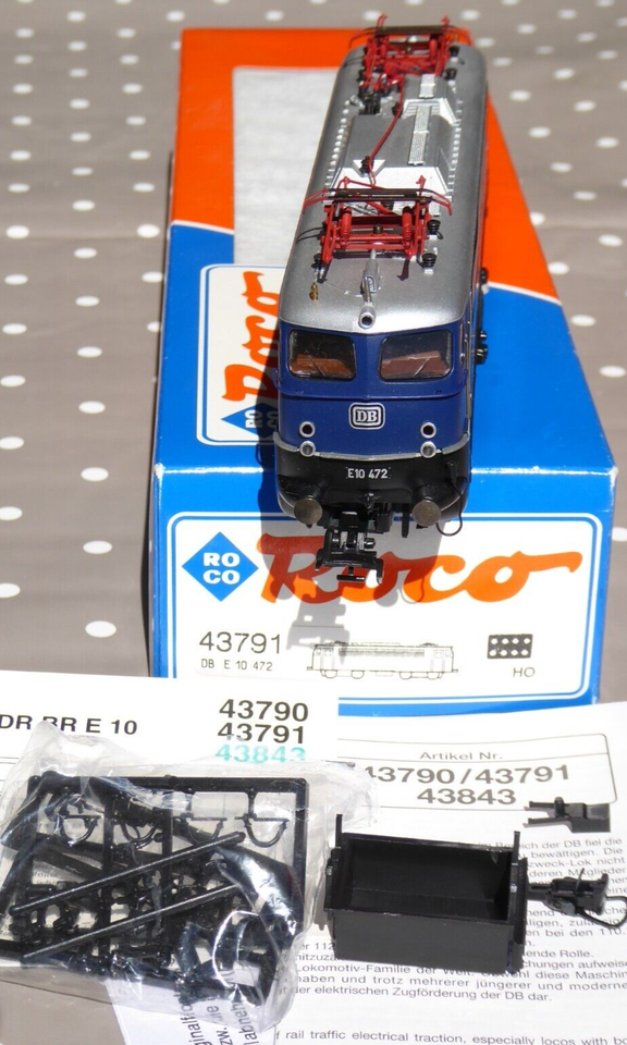 Roco 43791 H0 DCC Digital E-Lok BR E 10 472 DB Epoch 3 Function + Light ...