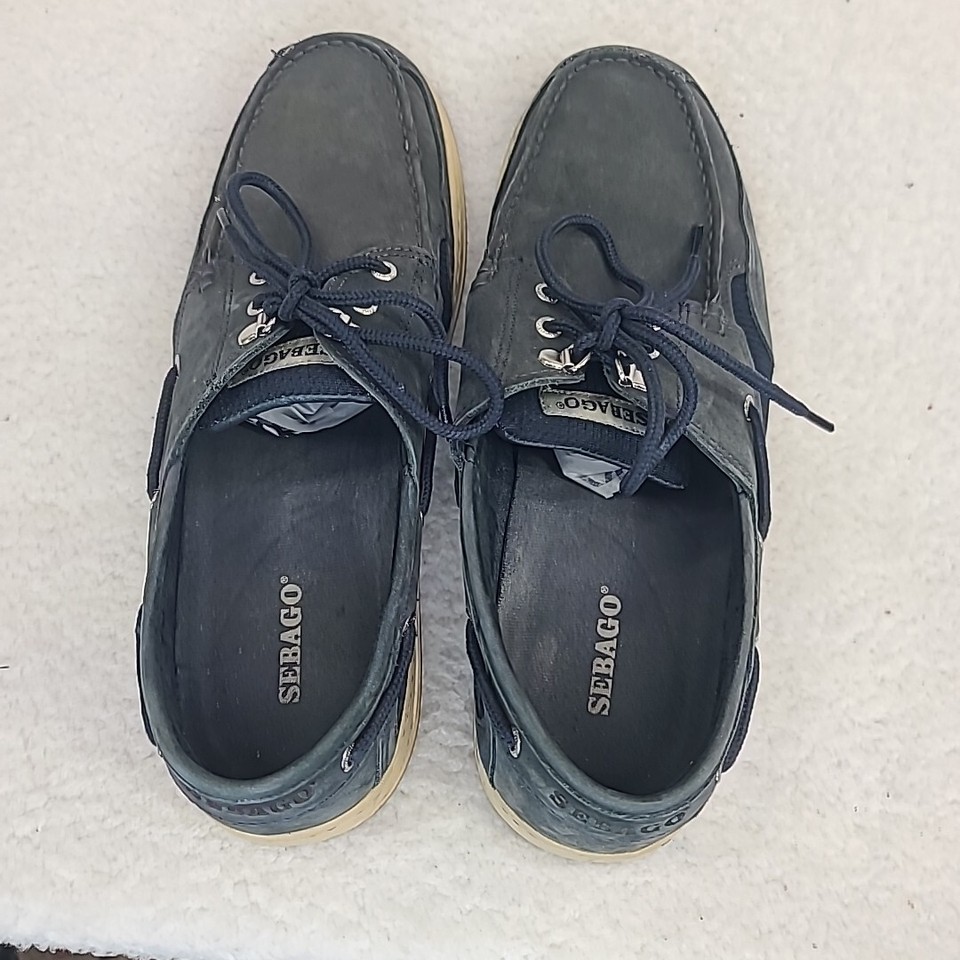 Sebago Clovehitch II Boat Shoes Mens 12 Blue Marine Grip Sole Loafers ...