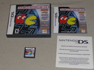 NINTENDO DS GAME NAMCO MUSEUM W CASE & MANUAL GALAGA DIG DUG PACMAN ...