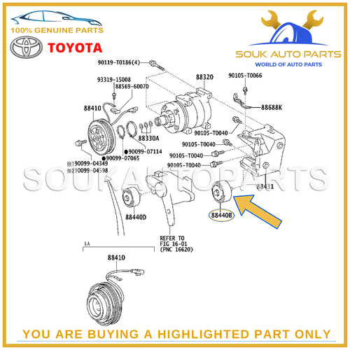 88440-0K060 Genuine Toyota PULLEY ASSY, IDLER 884400K060 OEM | eBay