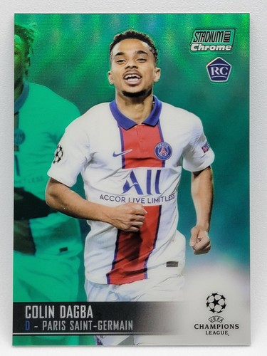 2020-21 Topps Stadium Club Chrome UCL - Colin Dagba #91 Green Refractor ...