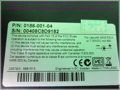 AXIS 241S, Video Server without all accessories as photo, sn:9182,Old ...