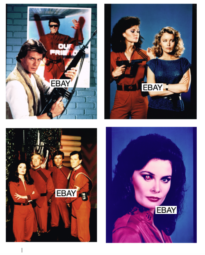 "V" (ORIGINAL TV SERIES) 1984 VINTAGE PHOTOS LOT #1 (4) SCI-FI ALIENS M ...