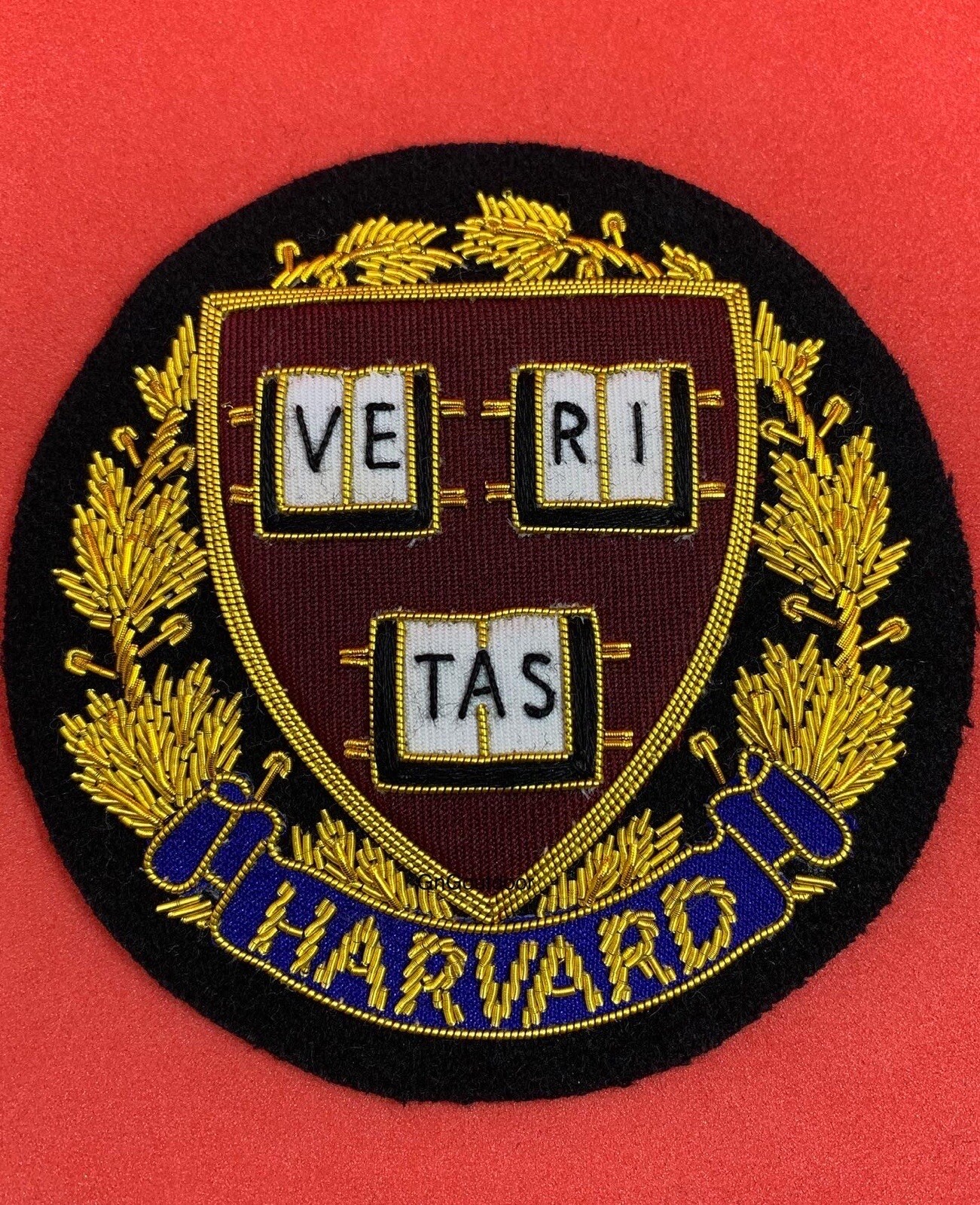 Harvard University Blazer Badge Hand Embroidered Bullion Wire ...