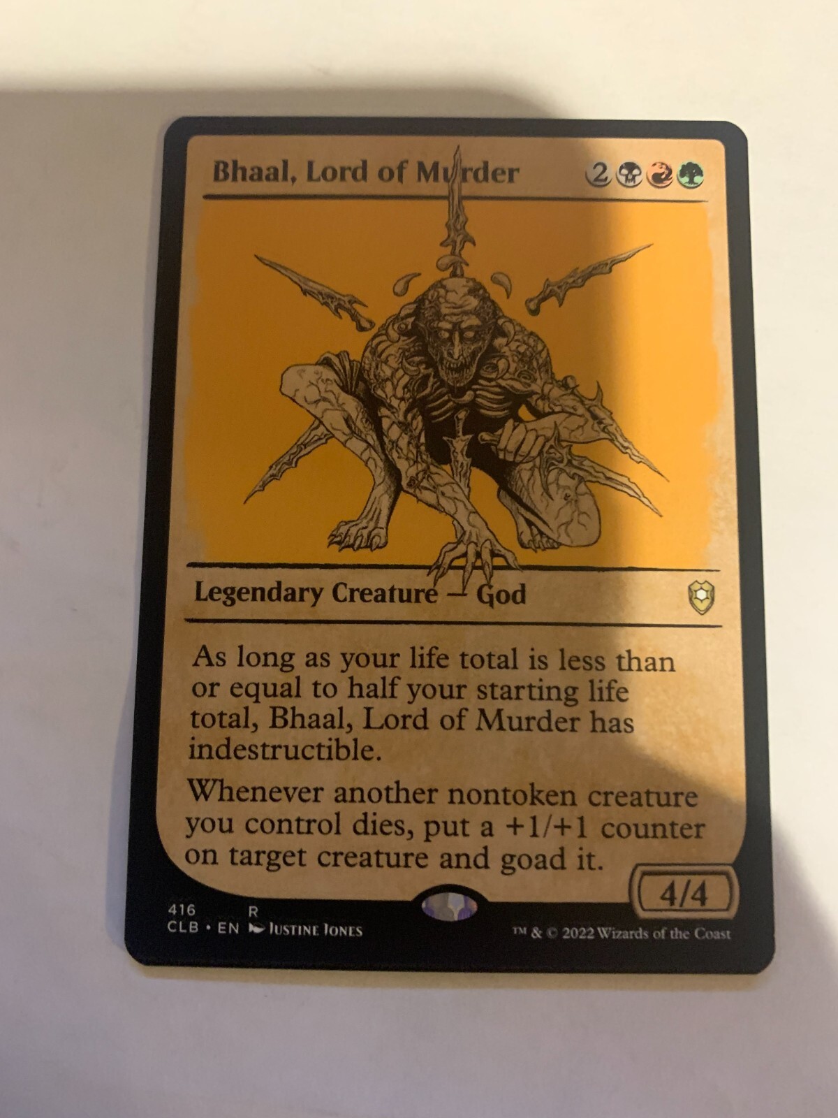 MTG Bhaal, Lord of Murder Commander Legends: Battle for Baldur's Gate ...