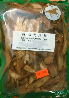6oz 特级 大丹参 中药材 Red Sage Dan Shen Root Salvia Miltiorrhiza Chinese Herb ...