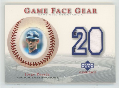Jorge Posada 2003 Upper Deck Game Face Gear Jersey #GG-JP New York ...