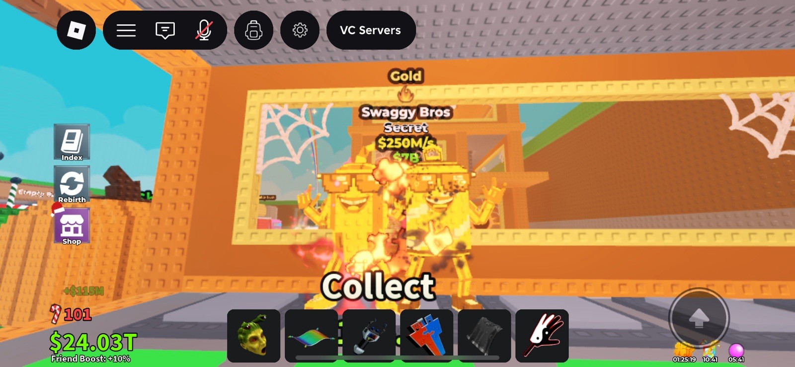 Swaggy Bros Gold 250m/s New Limited Brainrot | eBay