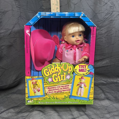 1998 MGA Giddy Up Girl Talking Doll Cowgirl Boots Vest Chaps Works! new ...