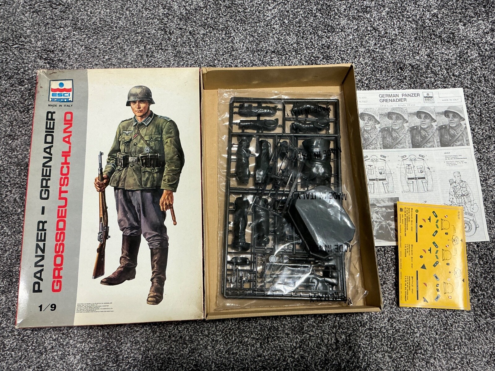 ESCI ERTL 200mm 1/9 WW2 German Wehrmacht Heer Grenadier figure kit | eBay