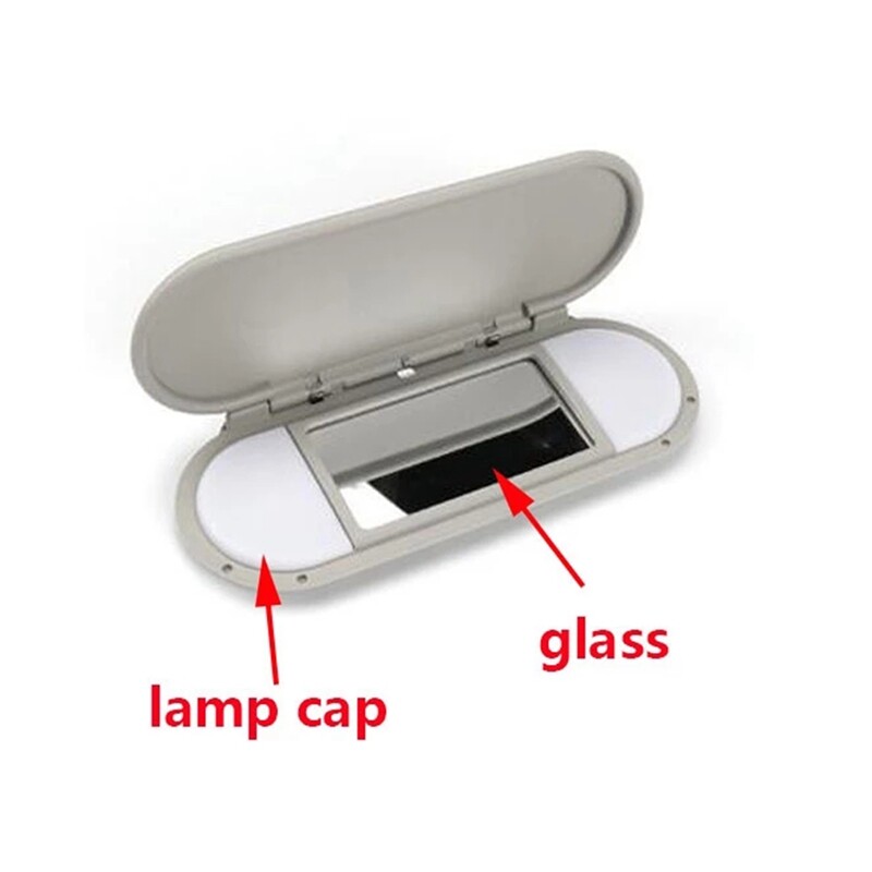 Car Roof Sunvisor Sun Visor Makeup Glass Cover Light Lamp Lid For ...