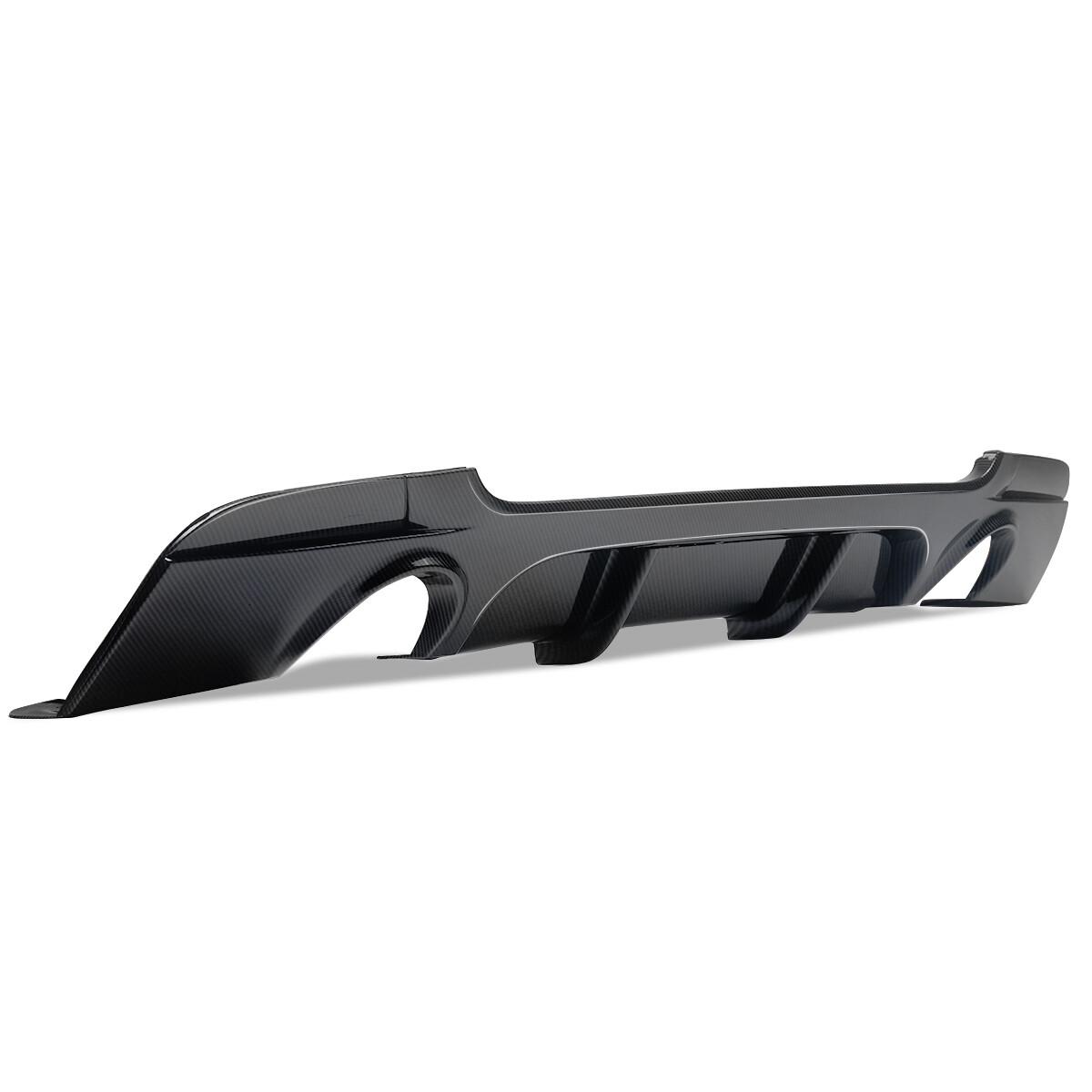 Carbon Fiber Style Dual Exhuast Rear Diffuser for BMW E92 E93 M-Sport ...