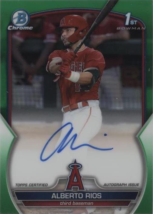 2023 Bowman Draft - Chrome Prospect Autographs Alberto Rios #CDA-AR ...