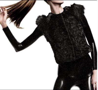 Faix Fur Vest Neiman Marcus For Target Skaist Taylor Size M | eBay