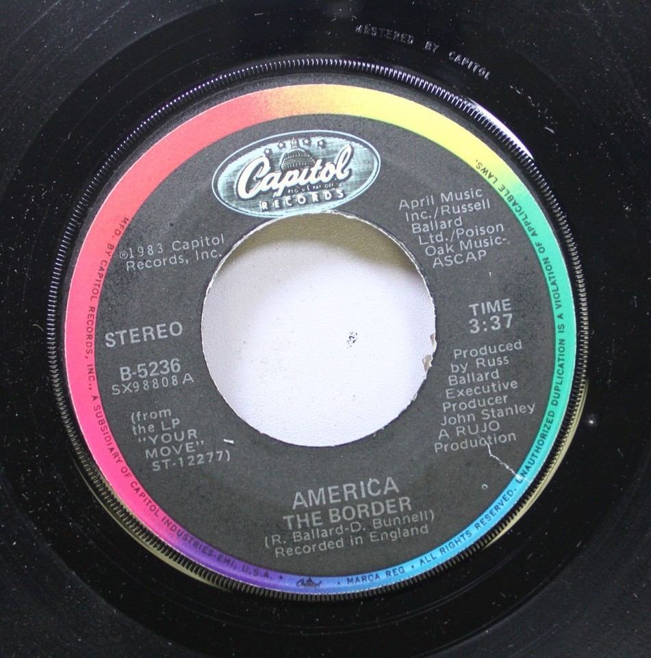 Rock 45 America - Sometimes Lovers / The Border On Capitol Records | eBay