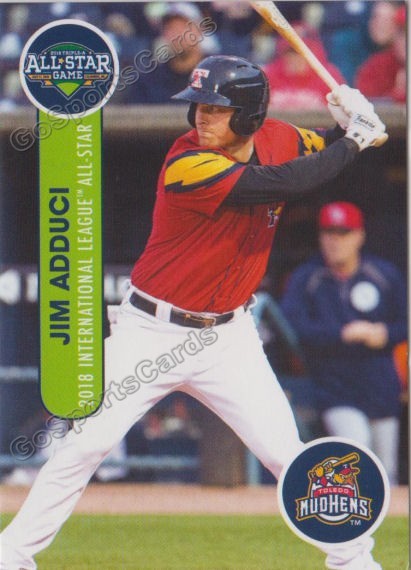 2018 International League All Star Jim Adduci RC Rookie Tigers | eBay