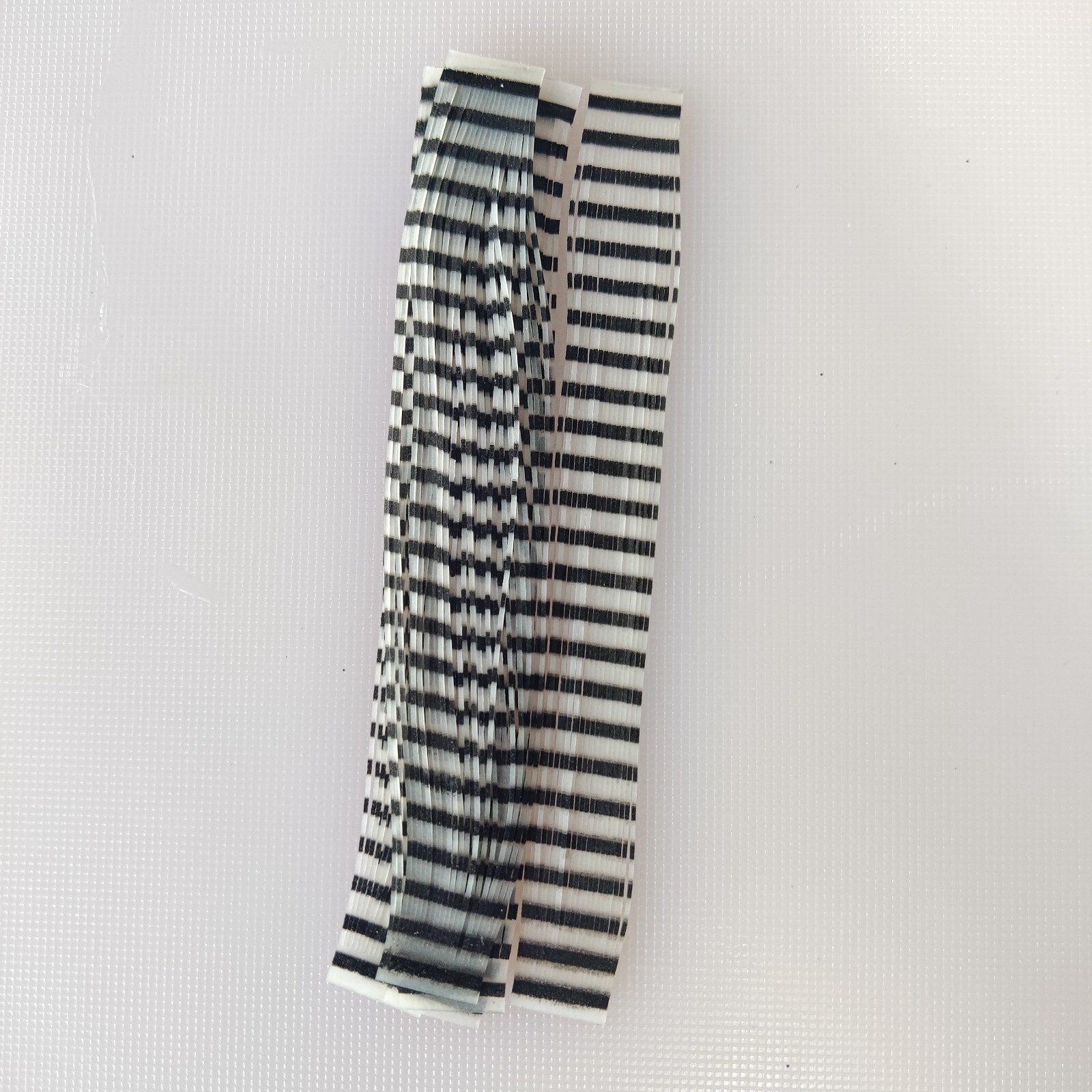 S1925 Clear ZebraStripe Glow Silicone Tabs 100tabs Fishing Skirts | eBay