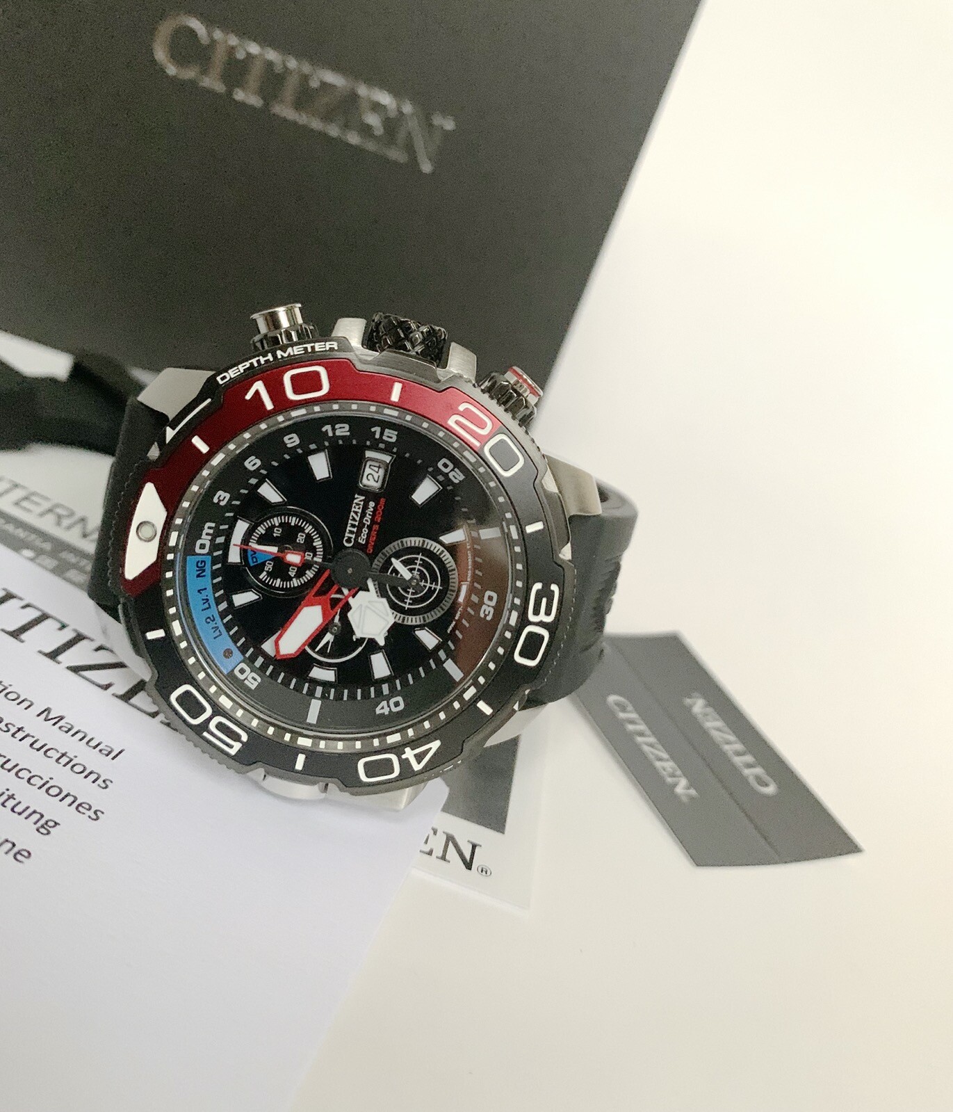 Brand New! Citizen Promaster Diver Watch Aqualand Chronograph BJ2167-03E Black | eBay
