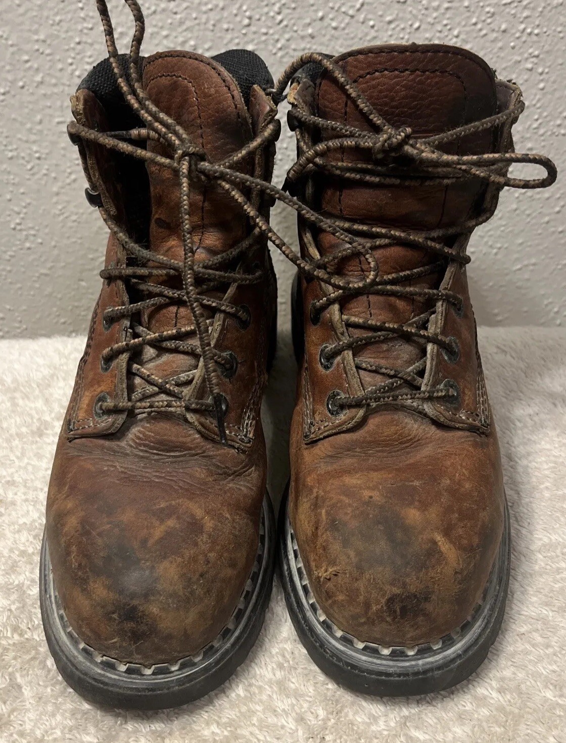 Red Wing 2326 Brown Leather Safety Work Boots USA Shoes Womens Sz 4 E2 ...