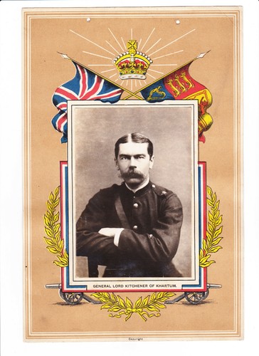 Photograph Of Lord Kitchener Of Khartoum Mounted On Card Victorian ...