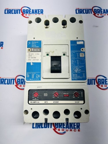 Westinghouse Breaker KDB3400W 400 Amp 600 VAC 3 Pole With KT3350T Trip ...
