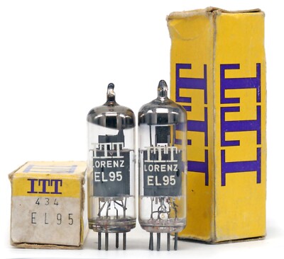 PAIR EL95/6DL5 ITT NOS Tube Lampe Röhre Valvula Valvola Valve 진공관 真空管 ...