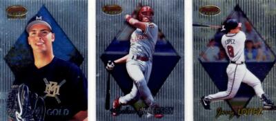 TOPPS 1999 MLB BASEBALL PROMO CARD SET PP1-PP2-PP3 - JM GOLD ROOKIE ...