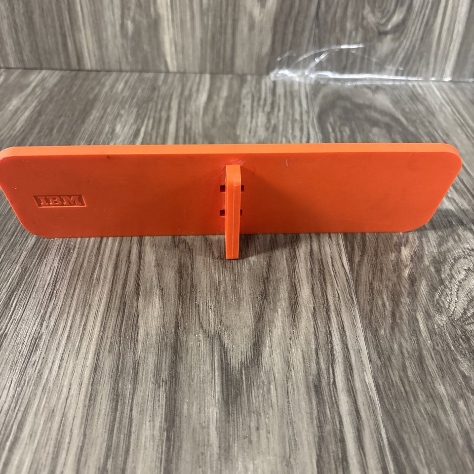 Vintage IBM Orange THINK Desk Plaque Sign Plastic w/Stand #Y3 | eBay