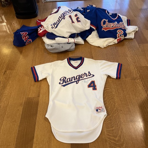 1986 Charlotte Rangers Gulf League Rookie Game Used Jersey Signed. | eBay