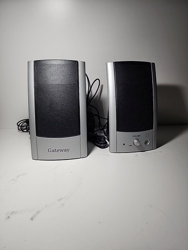 Gateway G-MAX 2000 Computer Speaker Set + AC Power Cord Diamond Audio ...