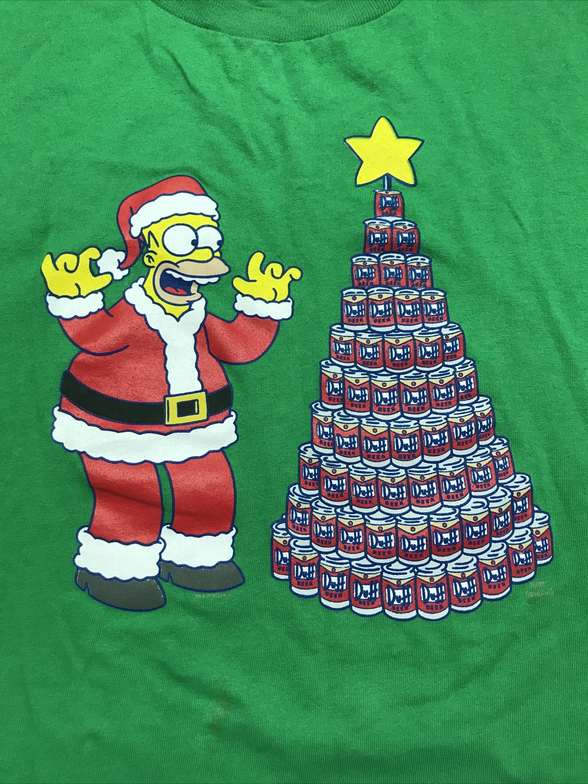 Vintage Changes The Simpsons Homer Duff Beer Christma… - Gem