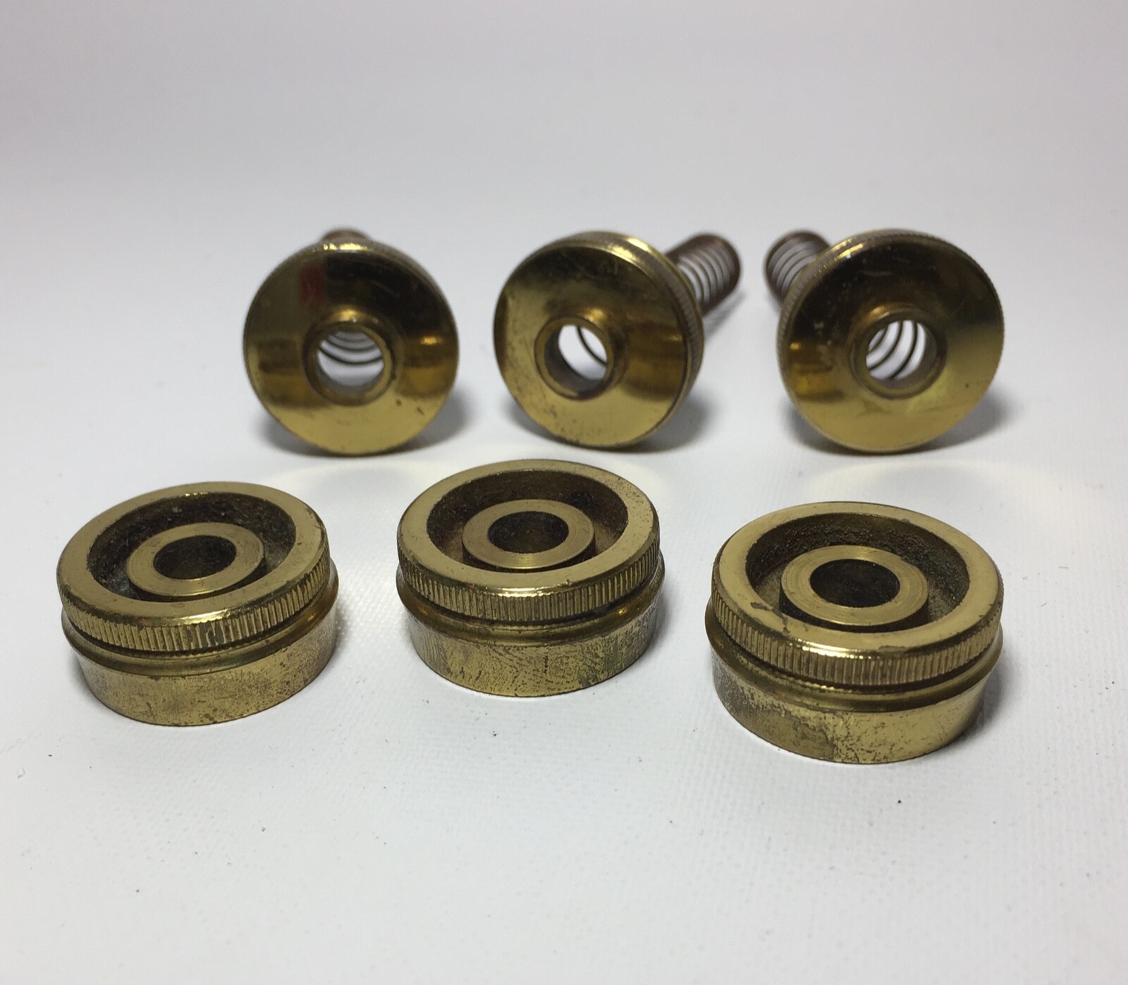 Vintage Pan America Cornet Trumpet 3 Top and Bottom Valve Caps with ...